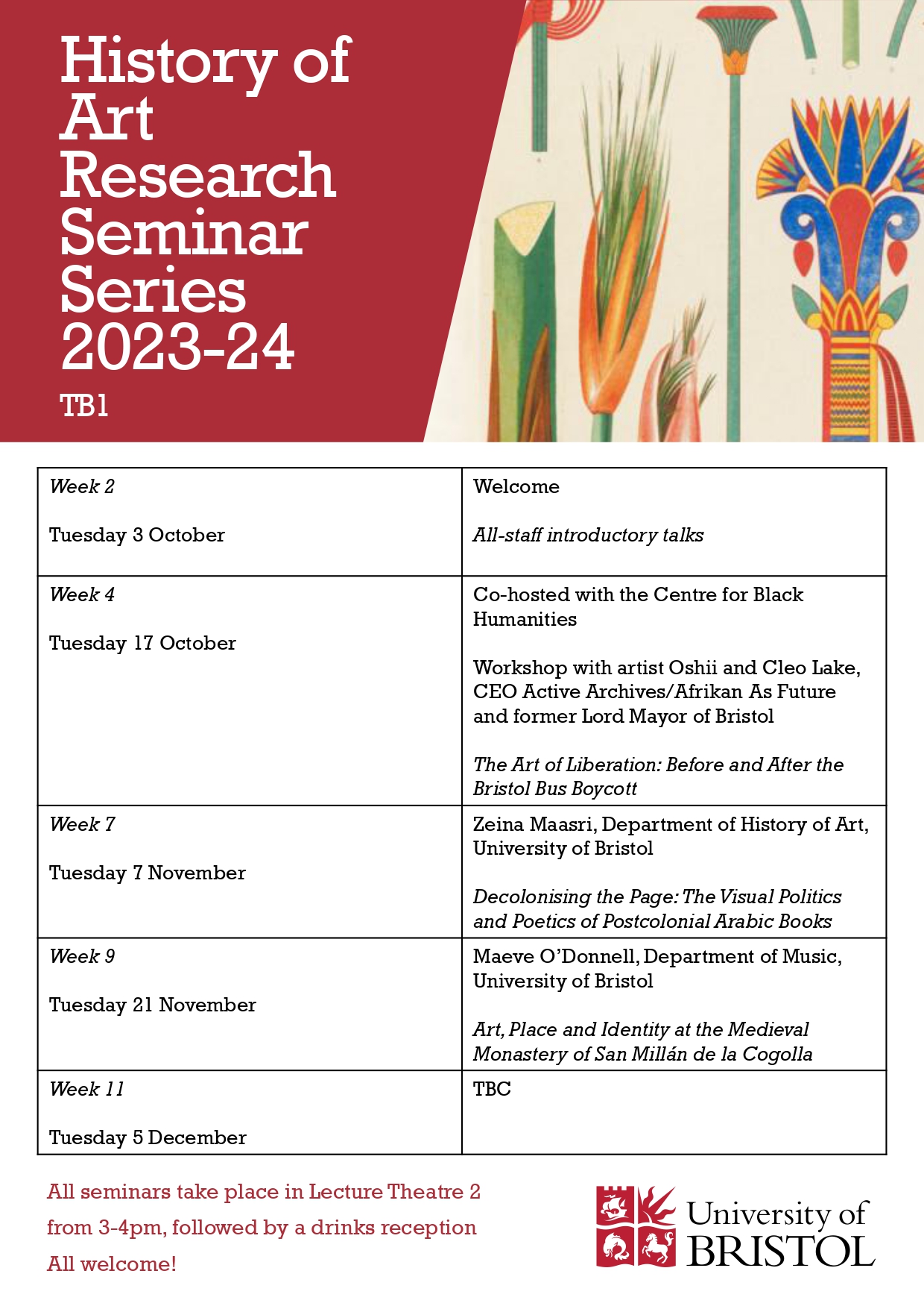 October: History of Art Research Seminar Series | Faculty of Arts, Law ...