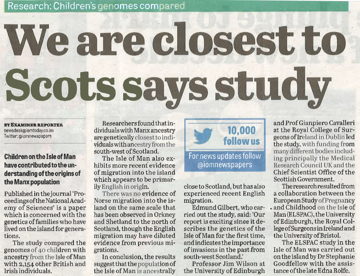 ELSPAC in the Isle of Man | Bristol Medical School: Population Health ...